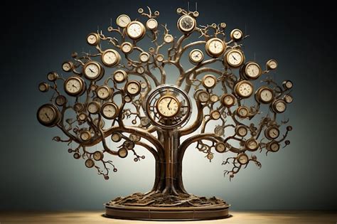 Premium Photo Clock Tree