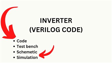 Inverter Verilog Code Vlsi Verilog Inverter Youtube