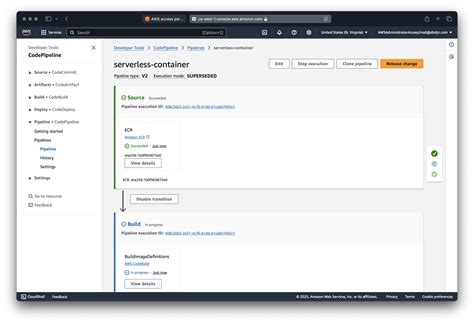 aws cdk deploy fargate service with eventbridge codepipeline and ecr