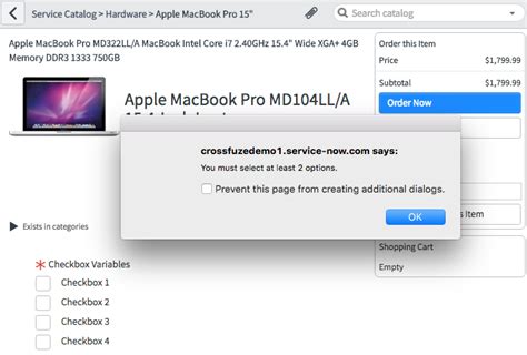 Mandatory Checkboxes ServiceNow Guru