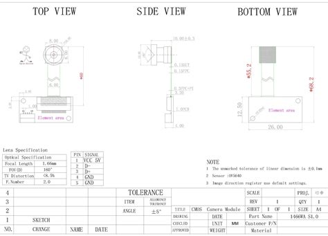 160 Degree Wide Angle Lens Camera Module Ov5640 Sensor Chip Hsell Security Camera Supplier