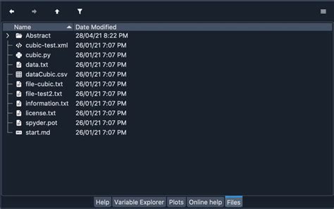 Files — Spyder 5 Documentation