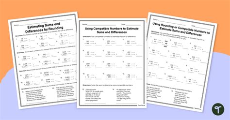 Estimating Sums And Differences By Rounding And Compatible Numbers