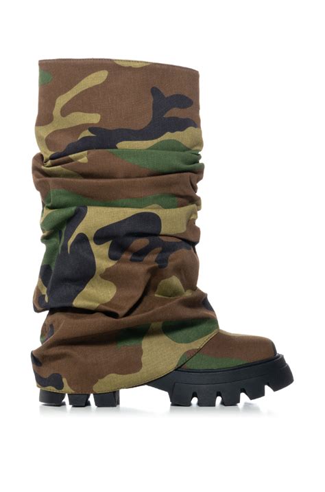Azalea Wang Mate Camo Boot Akira
