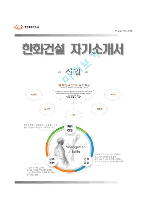한화건설자기소개서 자료등록 한화건설 신입 합격자소서와 면접기출문제한화건설합격자기소개서한화건설자소서항목 Up Vc 한화건설합격자기소개서 Wp 한화건설