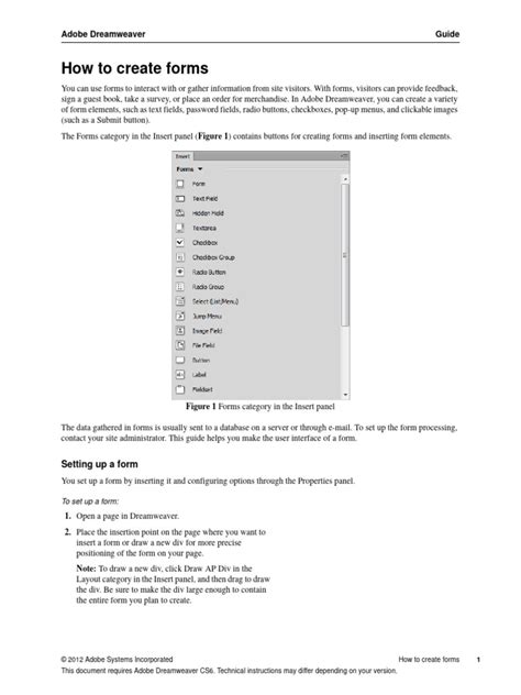 creating content how to create forms download free pdf menu