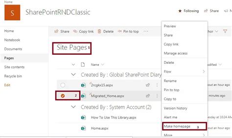 in 2 steps convert a classic sharepoint page to modern using pnp global sharepoint diary
