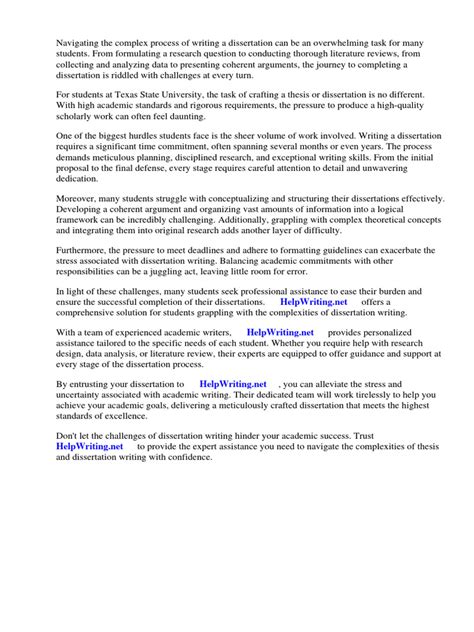 Texas State University Thesis Dissertation Guide Pdf Thesis Essays