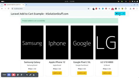 Laravel 11 Product Add To Cart Functionality Youtube