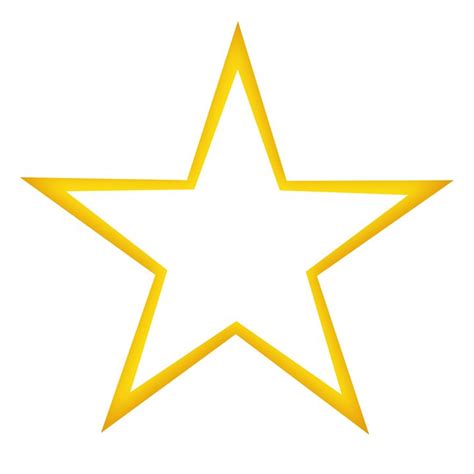 Yellow Star Outline On White Laura Nybecks Art Digital Art And Ai