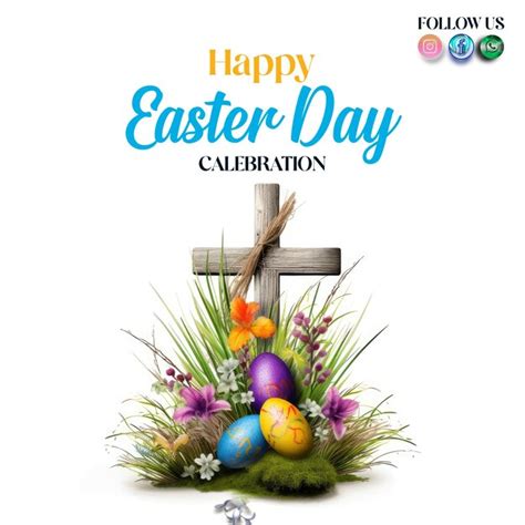 Premium Psd Happy Easter Daycolorfuleaster Egg