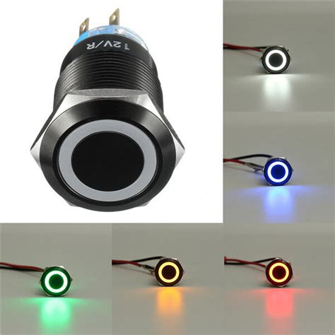 Mm V Pin Led Light Metal Push Button Momentary Switch Sale Banggood Com Arrival Notice