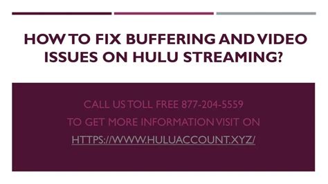 PPT How To Fix Buffering And Video Issues On Hulu Streaming PowerPoint Presentation ID