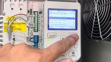 How To Restore Ach580 Parameters Setting From Control Panel To Drive