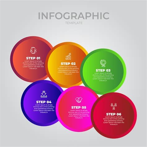 현대 평평한 원형 다이어그램 인포그래픽 템플릿 터 일러스트레이션 프리미엄 벡터