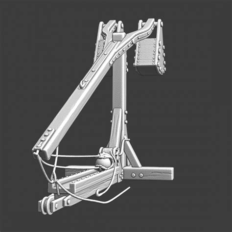 3d Printable Medieval Two Weight Catapult By Northern Crusades Miniatures