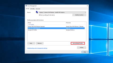 Installing ICC Profiles Windows Truecolor