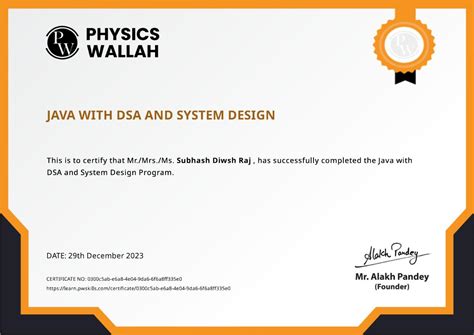 Completed Java With Dsa And System Design Course Diwshraj Subhash Posted On The Topic Linkedin