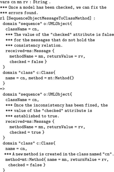 Table 1 From A Systematic Review Of Uml Model Consistency Management Semantic Scholar