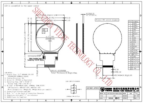 2 1 inch 480x480 circular ips rgb interface round tft lcd display