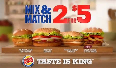 Burger King Value Menu With Prices 2026