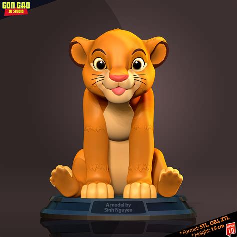 Fichier 3d Lenfant Simba 🦁 ・design Pour Impression 3d à Télécharger・cults
