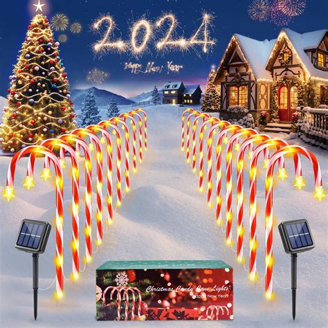 Decoraciones De Navidad Para Exteriores 20 Luces Solares De Navidad