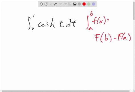 SOLVED Evaluate The Integral 0 1 Cosht D T