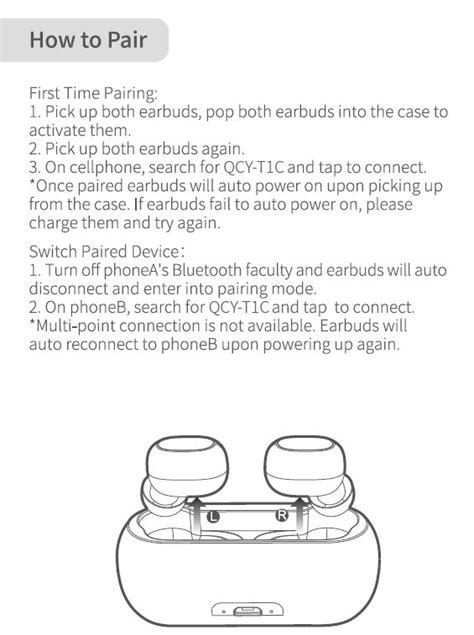 Qcy T1c Manual English Xiaomi Qcy T1c Earbuds Manual Instructions Qcy T1c Pairing Qcy T1c Reset