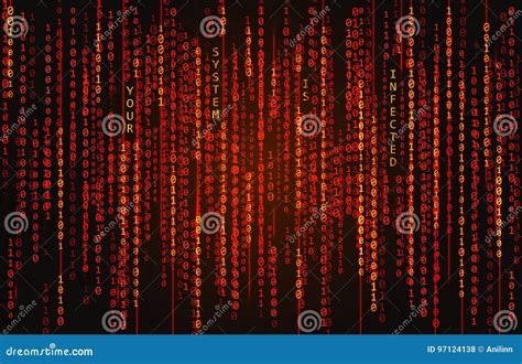 Binary Code Background Stock Vector Illustration Of Concept 97124138