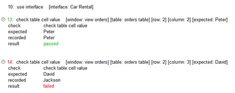 Check Table Cell Value