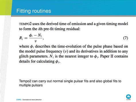 PPT Pulsar Timing With Tempo PowerPoint Presentation Free Download ID