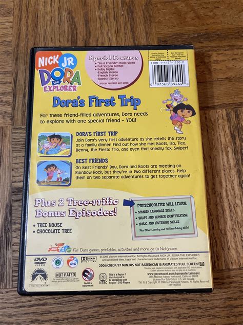Dora The Explorer Doras First Trip Dvd 97368894440 Ebay