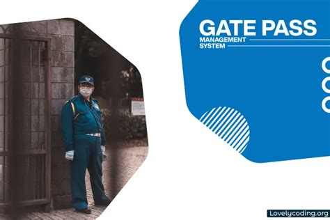 Gate Pass Management System Project Final Year
