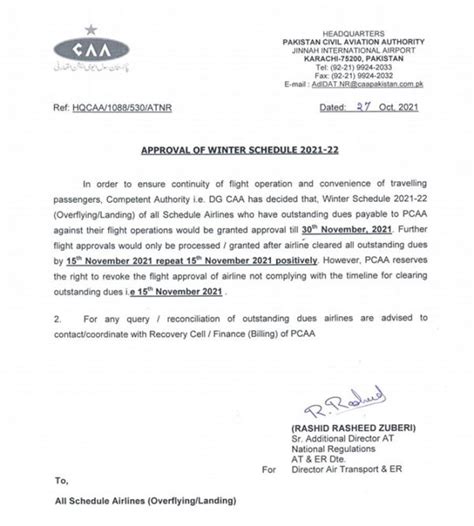 Pcaa Approves Winter Schedule 2021 22