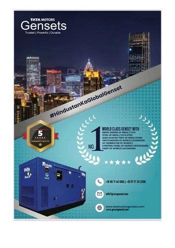75 Kva 3 Phase Tata Motors Cpcb 4 Silent Diesel Genset At ₹ 885000