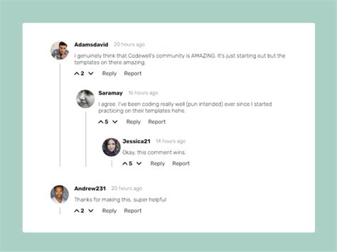 blog comment section design — codehim