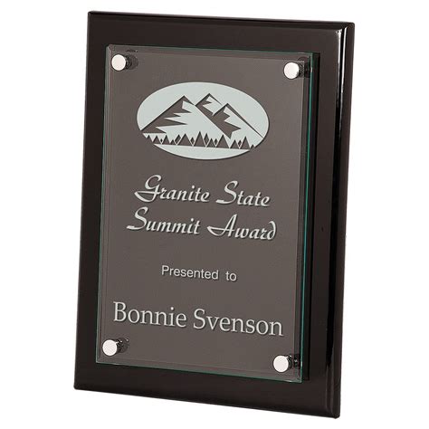 Floating Premier Glass Plaque 316 Thick Glass