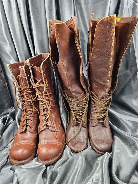 Wwii Us Women Army Corps Jump And Flight Boots The War Front