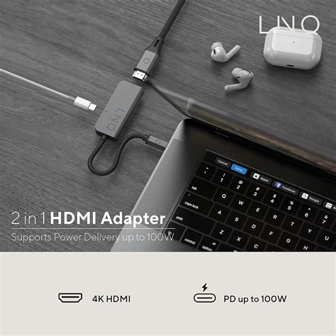Linq Grey In USB C Hub