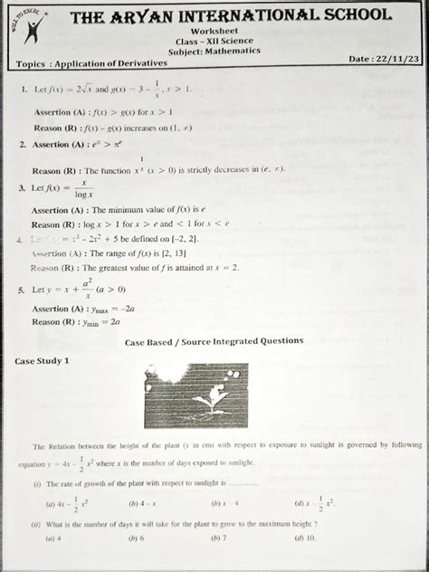 Aod Worksheet Pdf