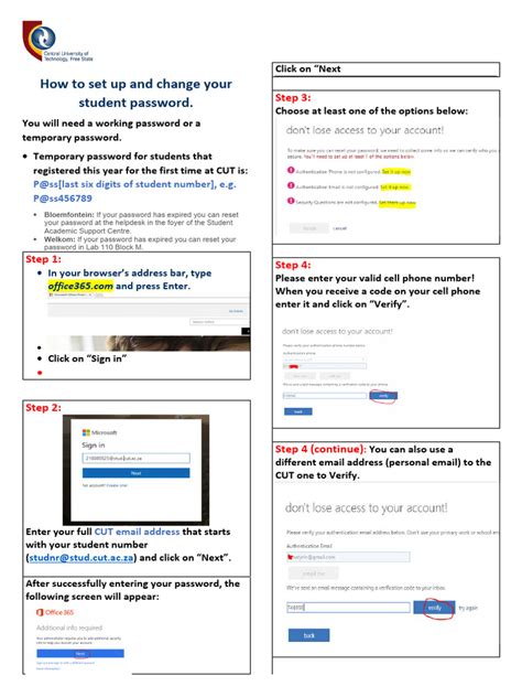 Cut Password Registration Manual Pdf Password Computing