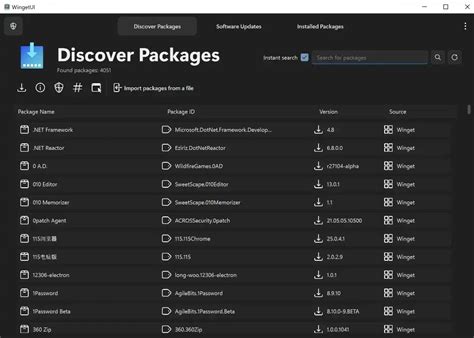 Wingetui Une Interface Graphique Pour Winget Chocolatey Et Scoop