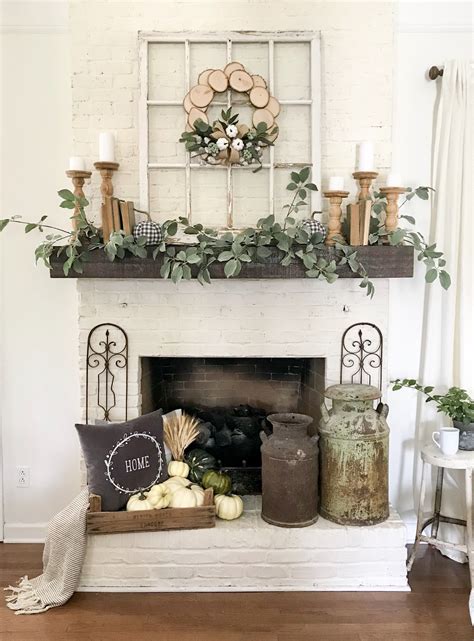 Rustic Fall Mantel Decor With Joann Bless This Nest Pinterest