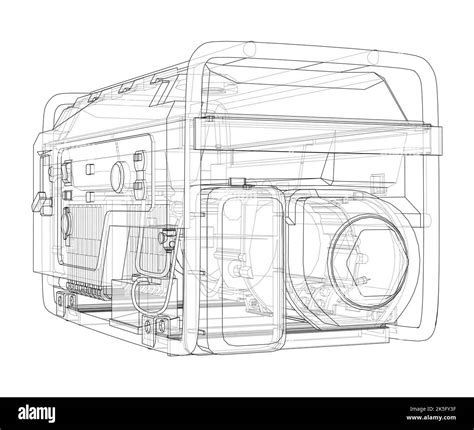 Portable Electro Generator Vector Stock Vector Image And Art Alamy