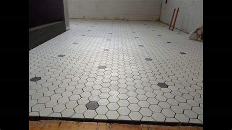 hexagonal tile floor youtube