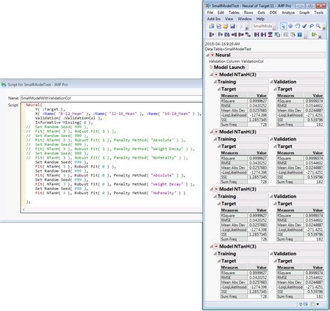 Not Getting Same Results In Neural Network Run From Menu Vs Run From