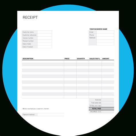 Free Printable Cash Receipt Template Uk Template Samples