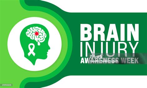 5월은 뇌 손상 인식 주간 배경 템플릿입니다 휴일 컨셉 배경 배너 플래카드 카드 및 텍스트 비문과 표준 색상이 있는 포스터 디자인 템플릿에 사용합니다 벡터 5월에 대한 스톡