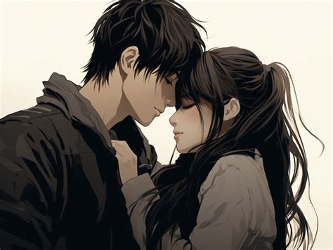 Sketches Of Anime Couples Hugging